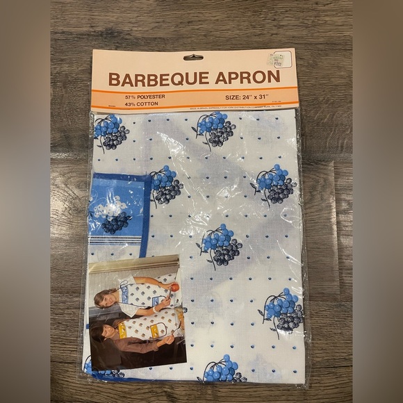 Vintage | Kitchen | Vintage 8s Bbq Apron Nip | Poshmark